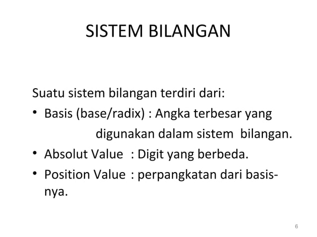 Sistem bilangan | PPT