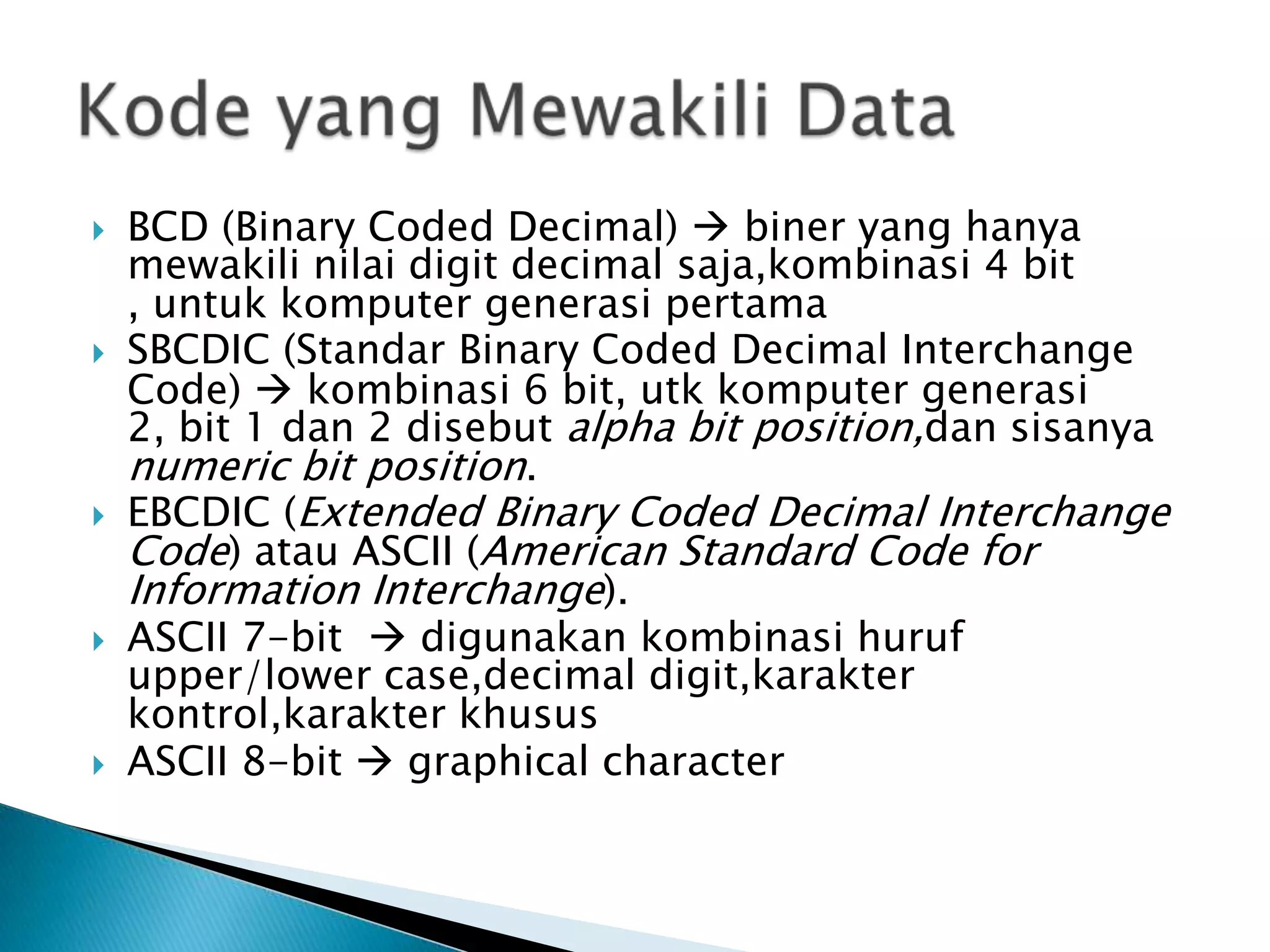 Sistem bilangan dan kode | PPTX