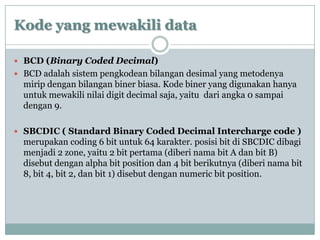 Sistem bilangan dan kode | PPTX