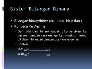 Pengantar Ilmu komputer sistem bilangan dan kode.pptx