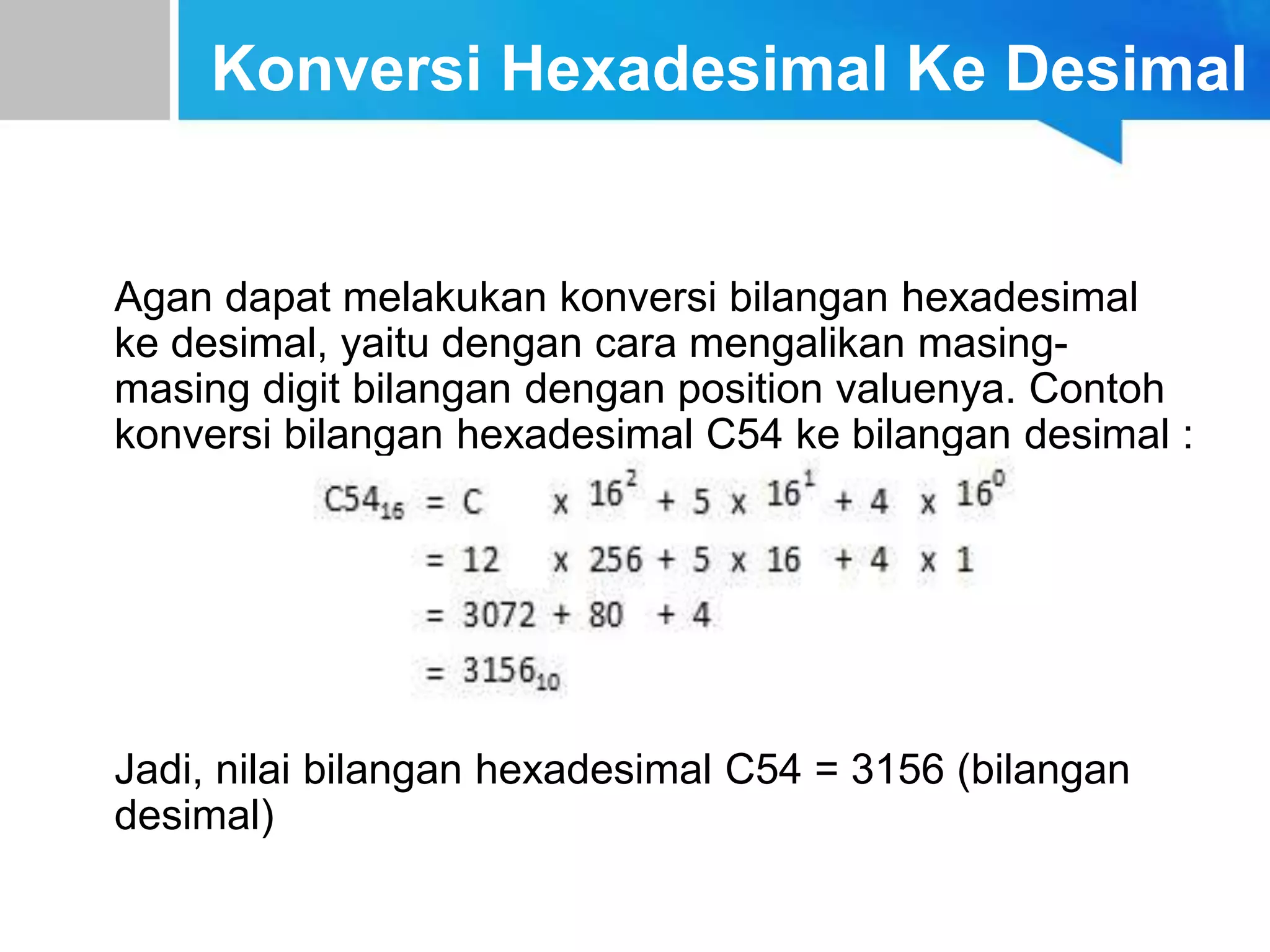 Sistem bilangan: Konversi bilangan | PPT
