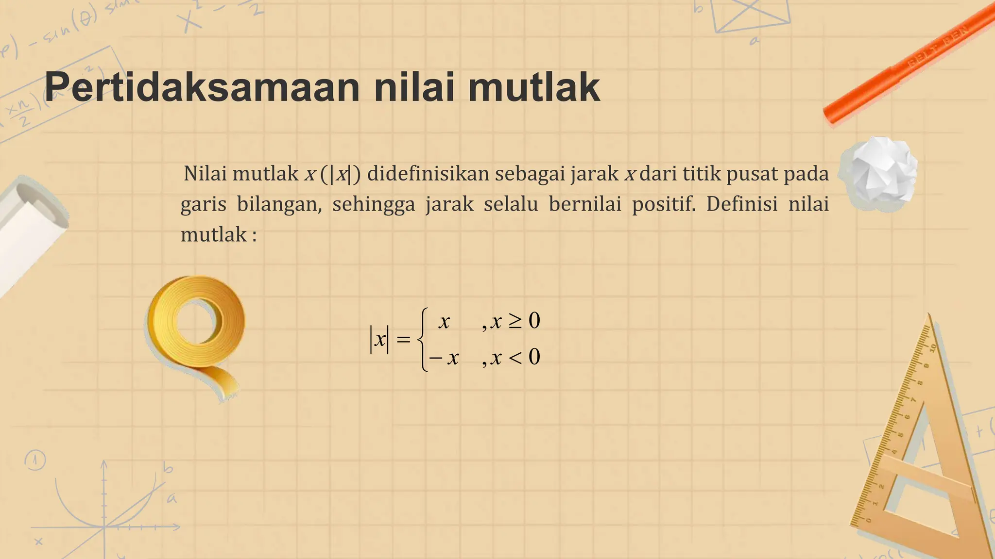Sistem Bilangan Riil (Pertidaksamaan linier) | PPTX