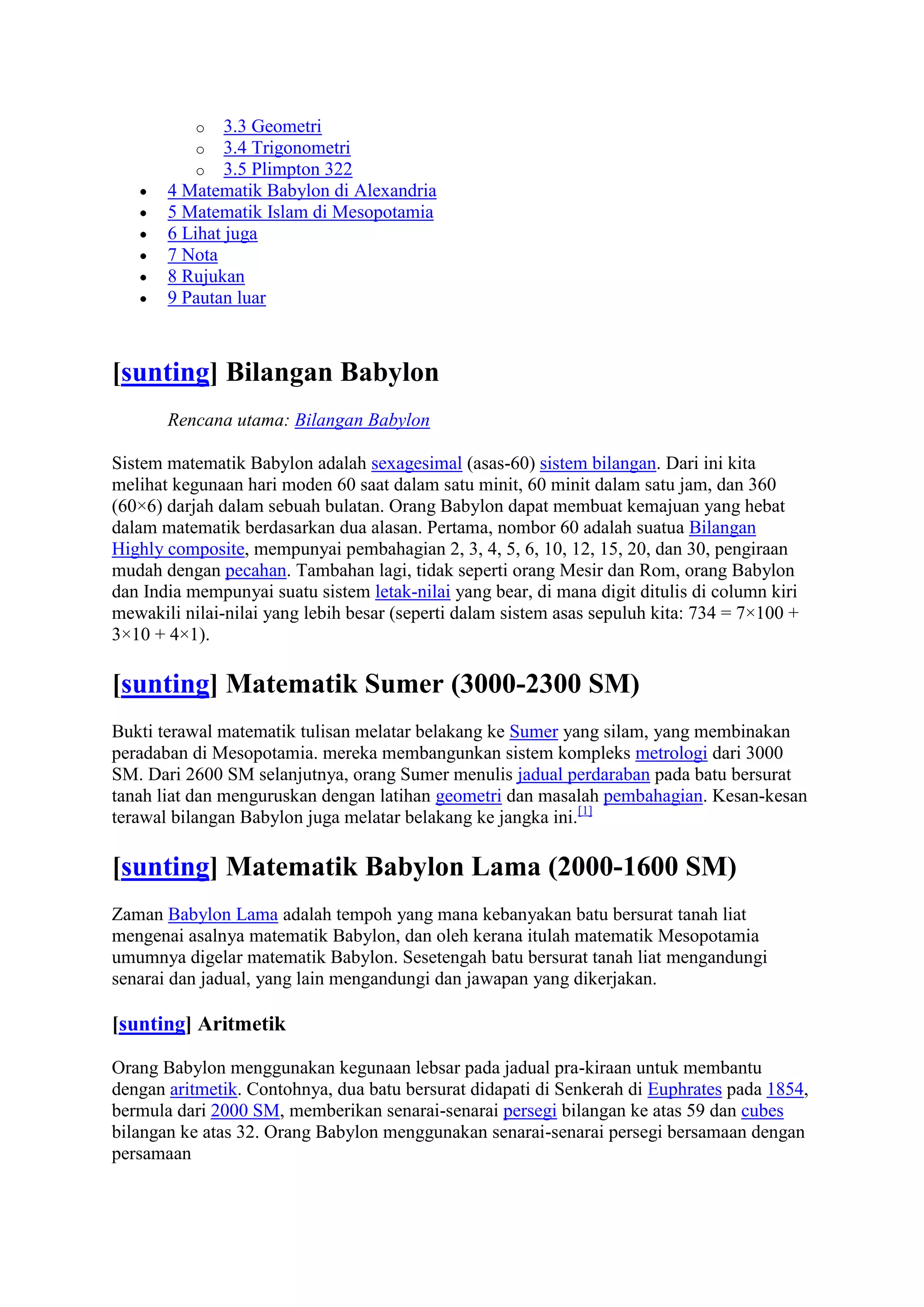Sistem bilangn babylonia | DOCX