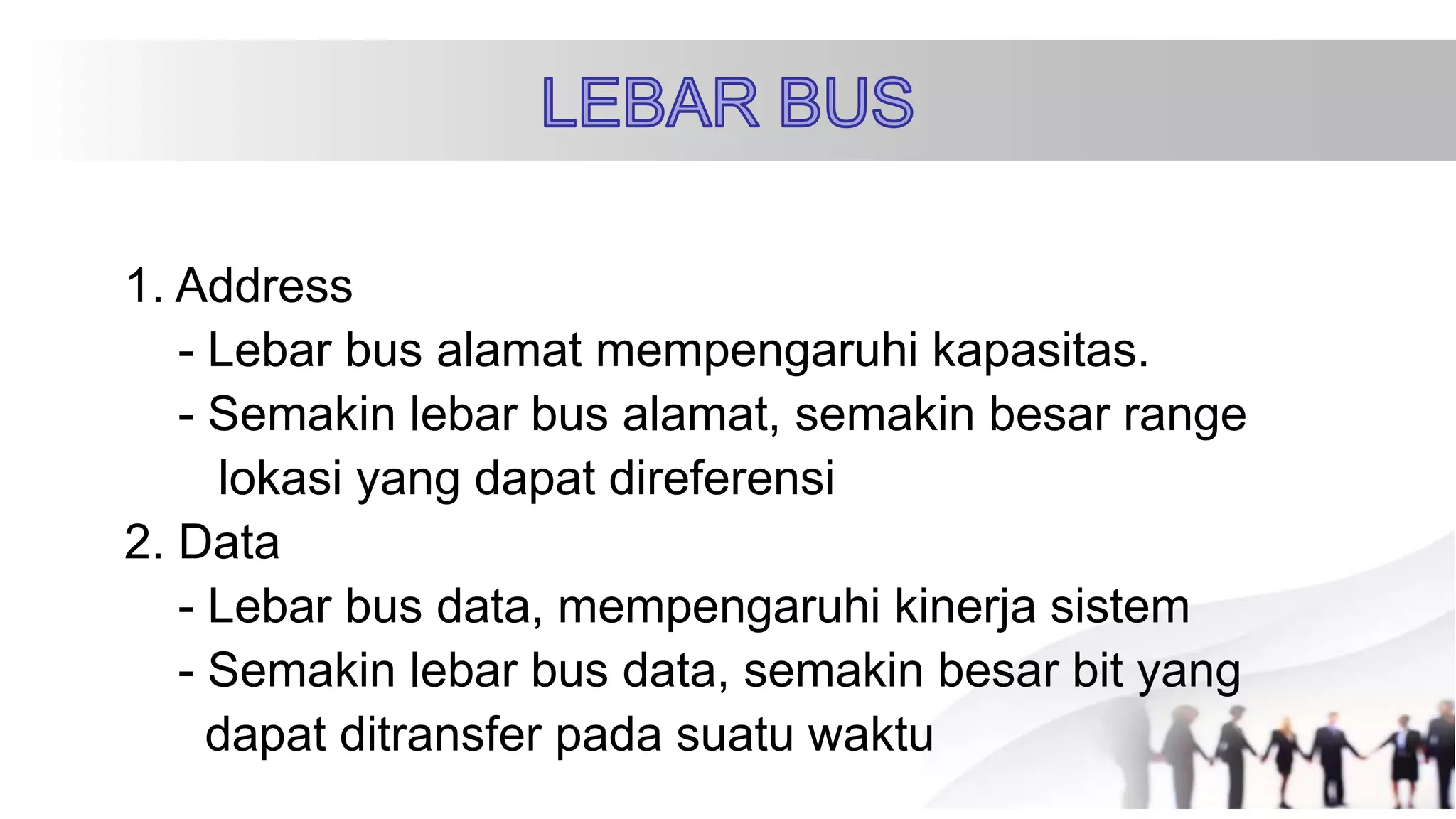 Sistem BUS Dalam Arsitektur Jaringan Dan Komputer | PPTX