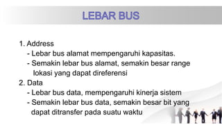 Sistem BUS Dalam Arsitektur Jaringan Dan Komputer | PPTX