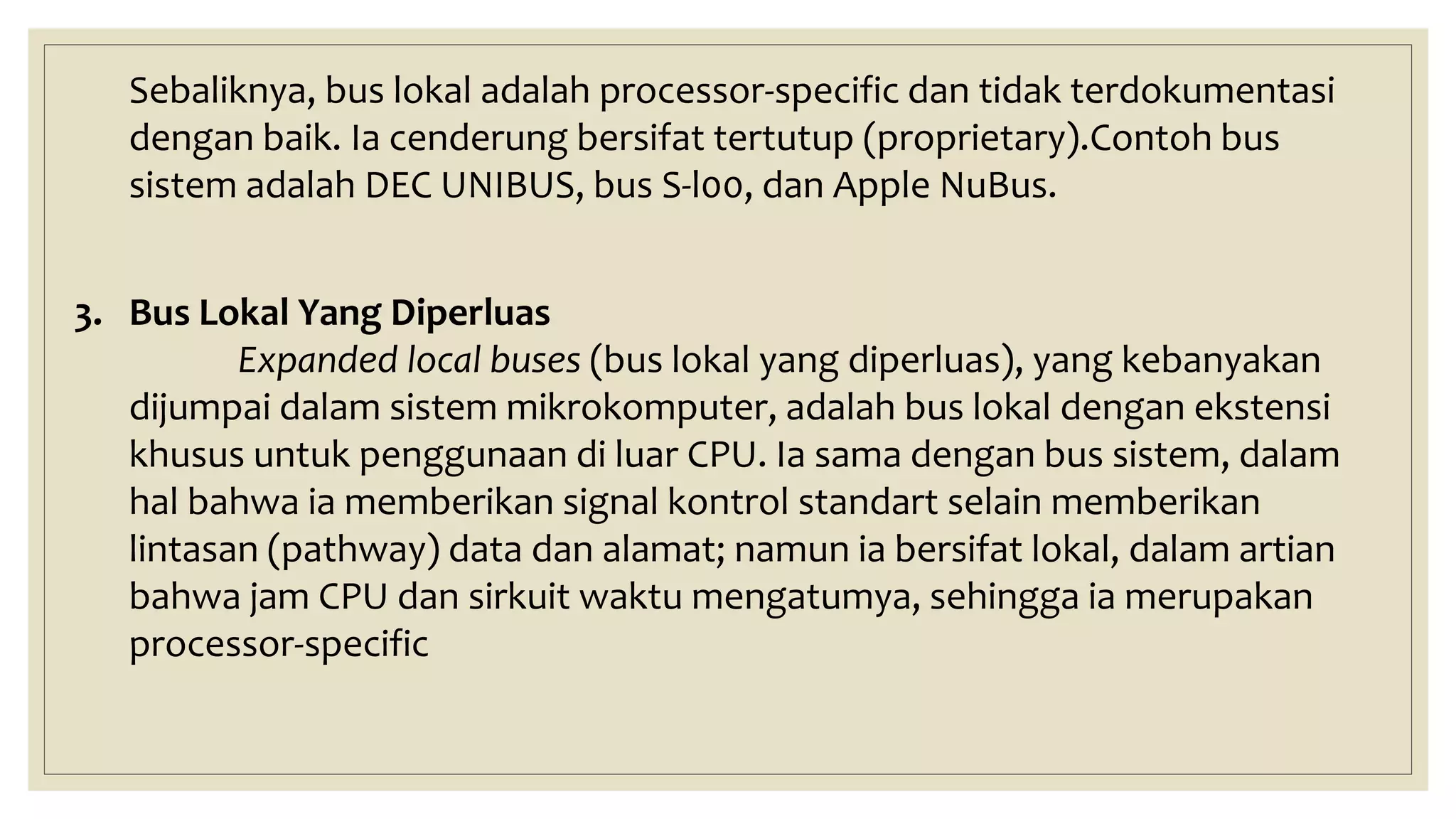Sistem bus komputer | PPTX