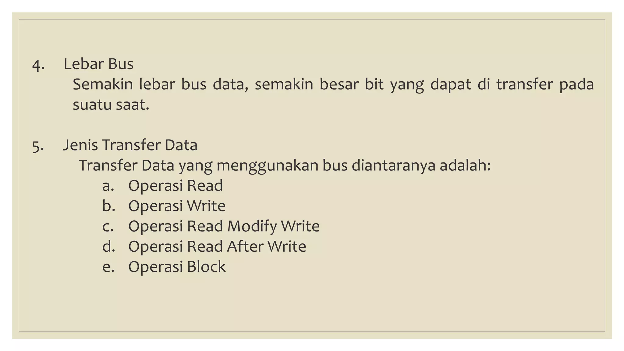 Sistem bus komputer | PPTX