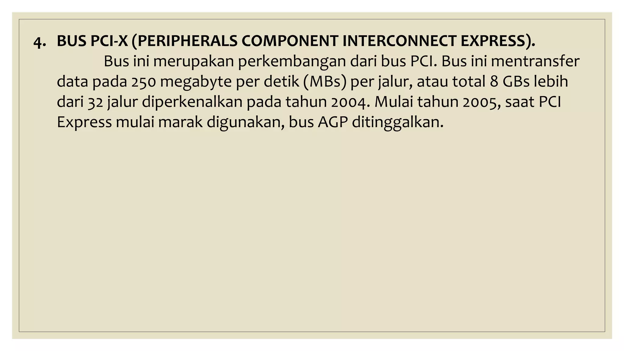 Sistem bus komputer | PPTX