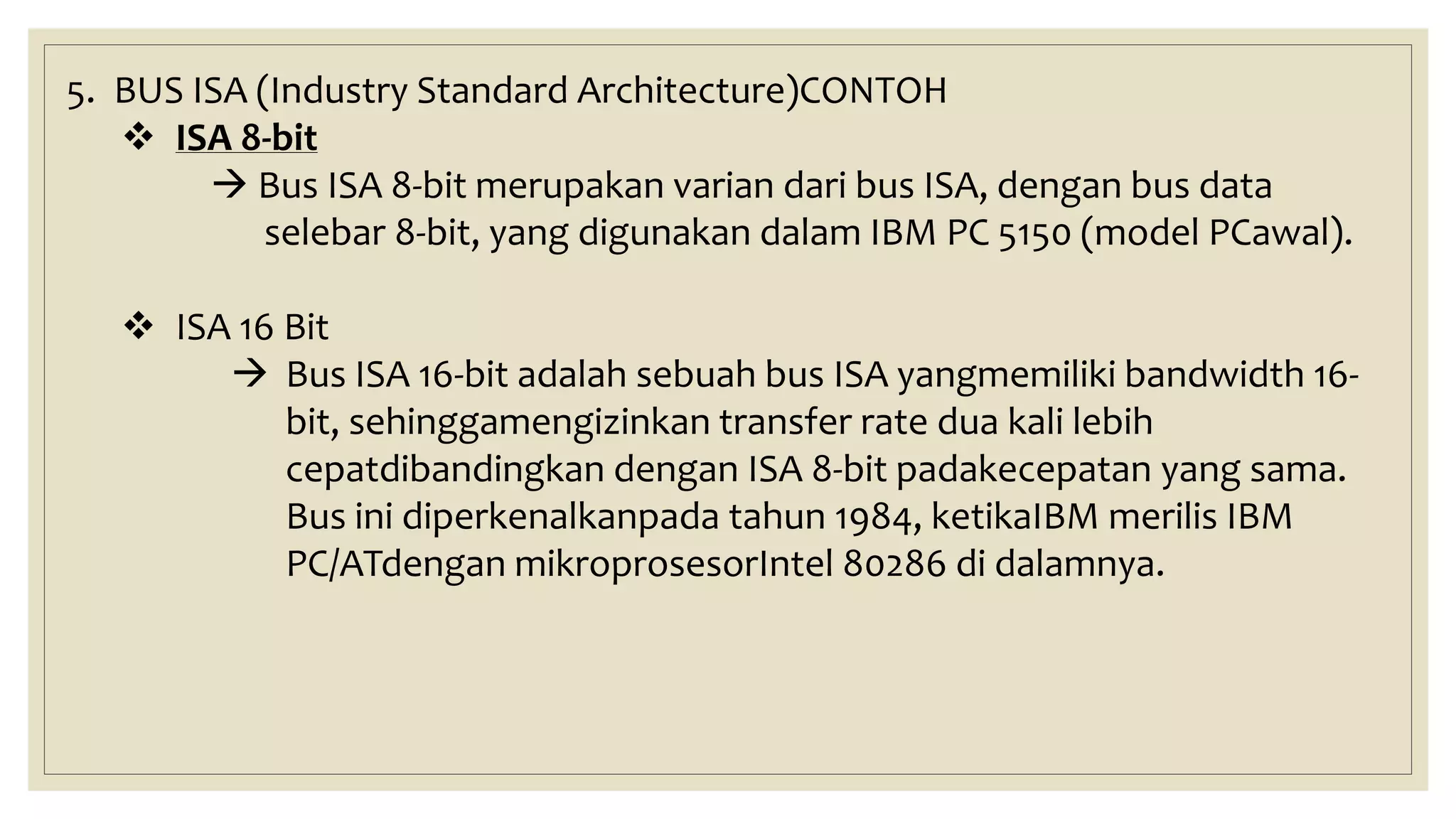 Sistem bus komputer | PPTX