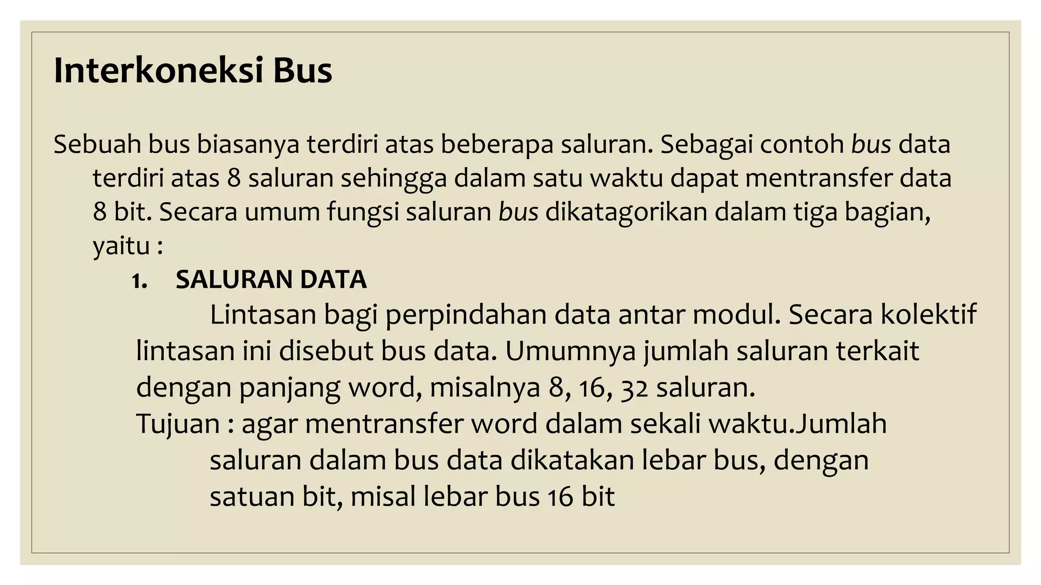 Sistem bus komputer | PPTX