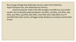 Sistem bus komputer | PPTX