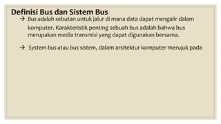 Sistem bus komputer | PPTX