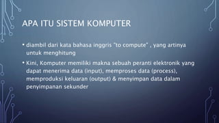 Sistem computer | PPT