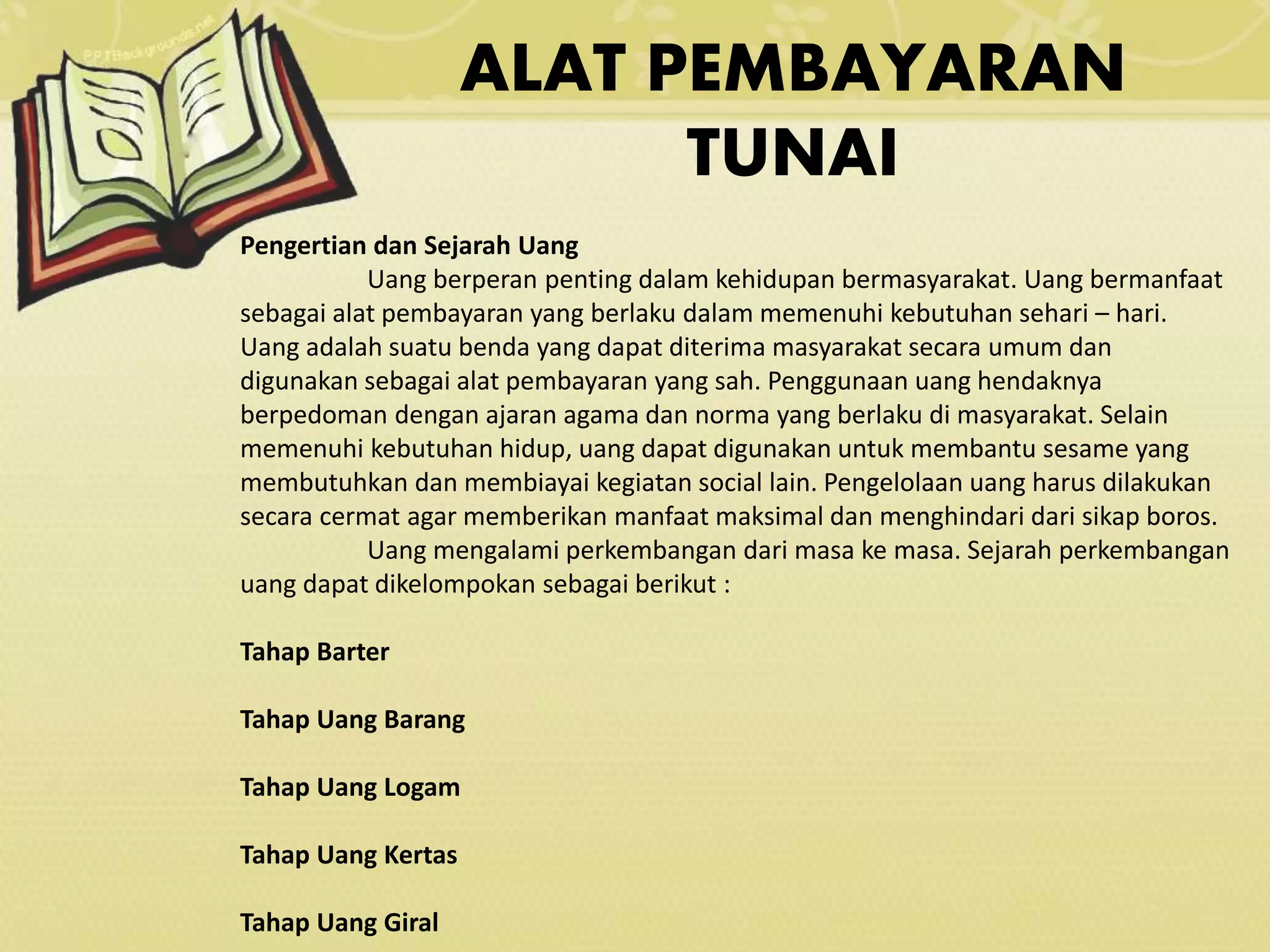 Sistem dan Alat Pembayaran - Ekonomi | PPTX