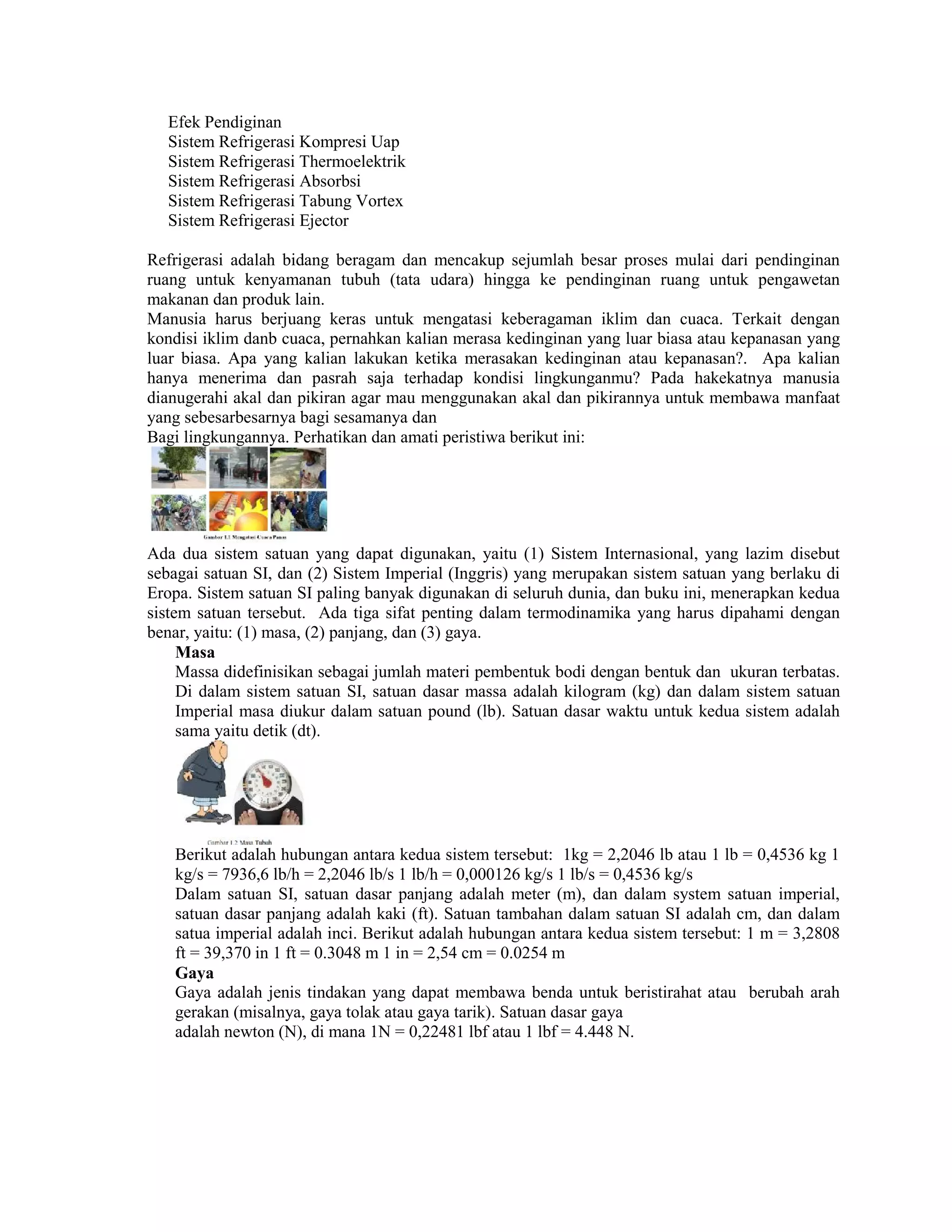 Sistem dan Instalasi Refrigerasi Kelas XII | PDF