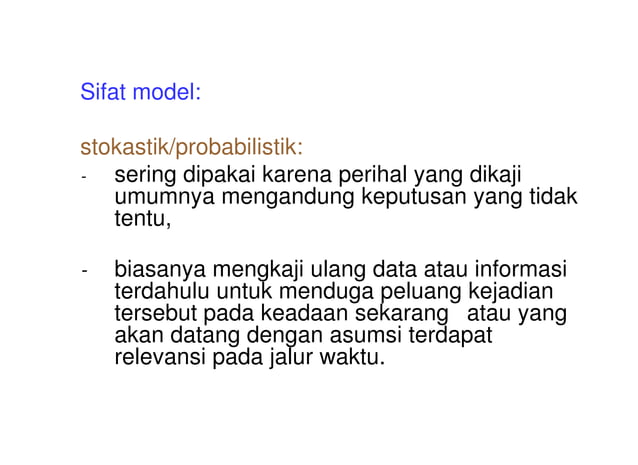 Sistem dan model | PPT