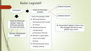 Sistem dan struktur pentadbiran malaysia | PPTX