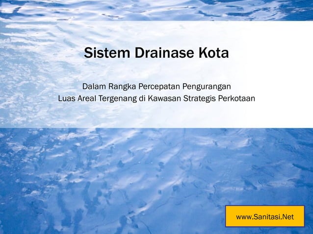 Sistem Drainase Kota | PPT