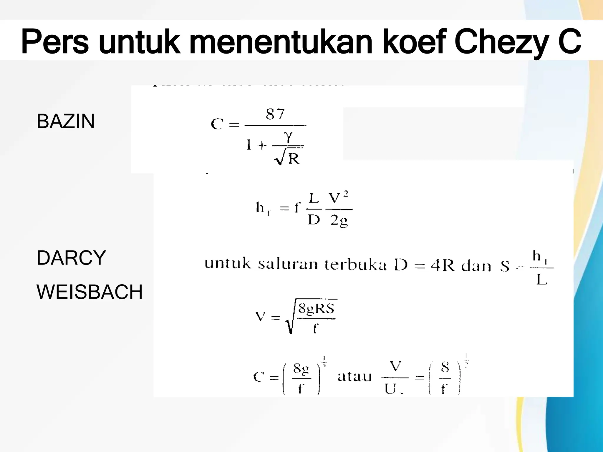SISTEM DRAINASE PERKOTAAN (MAPEL. DESAIN JALAN DAN JEMBATAN) | PPT