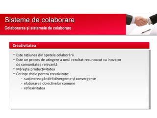 Sisteme colaborative in E-Government | PPT