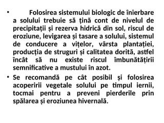 Sisteme de întreţinere a solului în cultura ecologice.ppt