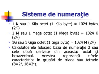 Sisteme de numeratie calculatoare | PPT