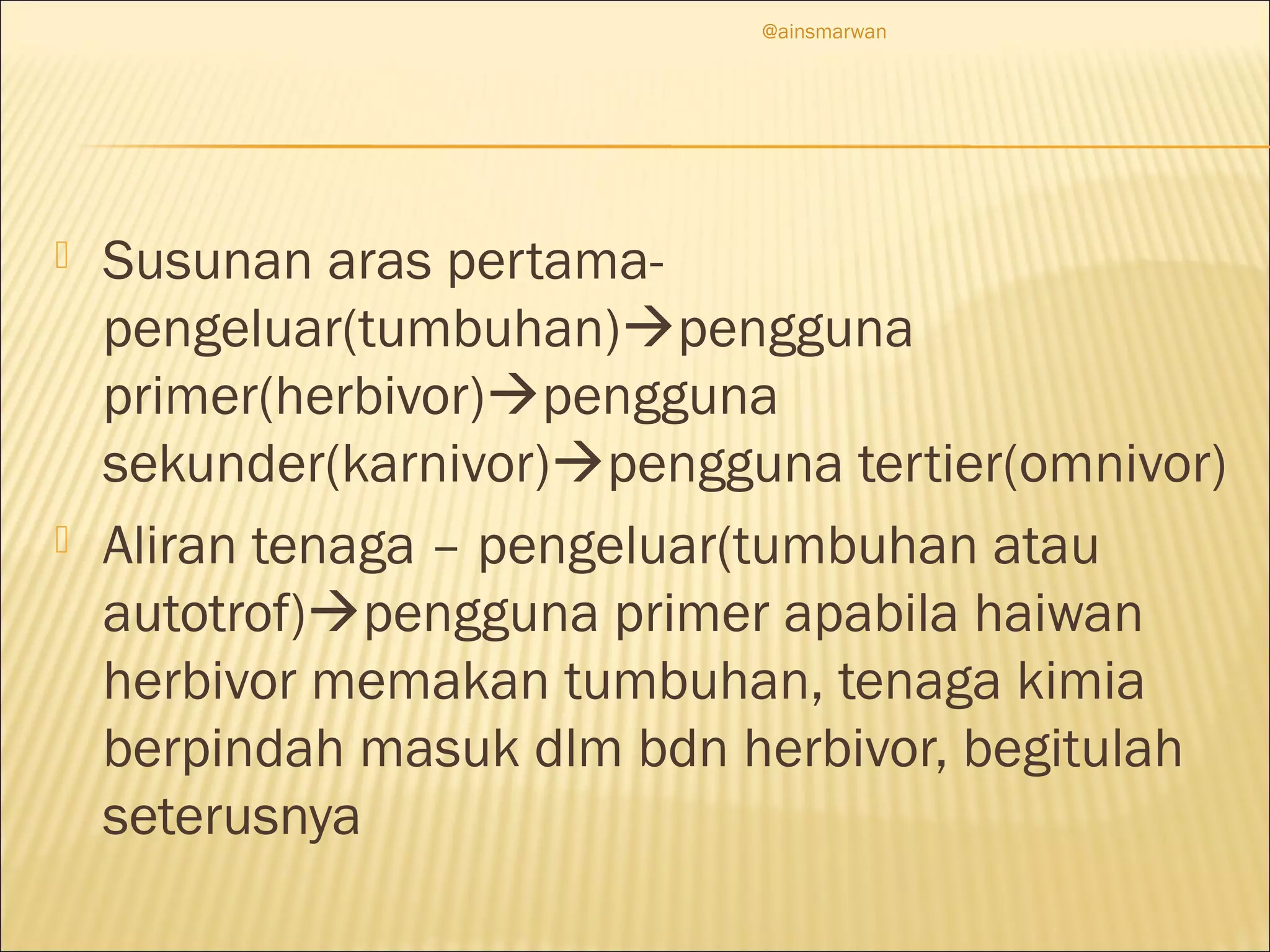 Sistem ekologi rantaian mkn | PPT