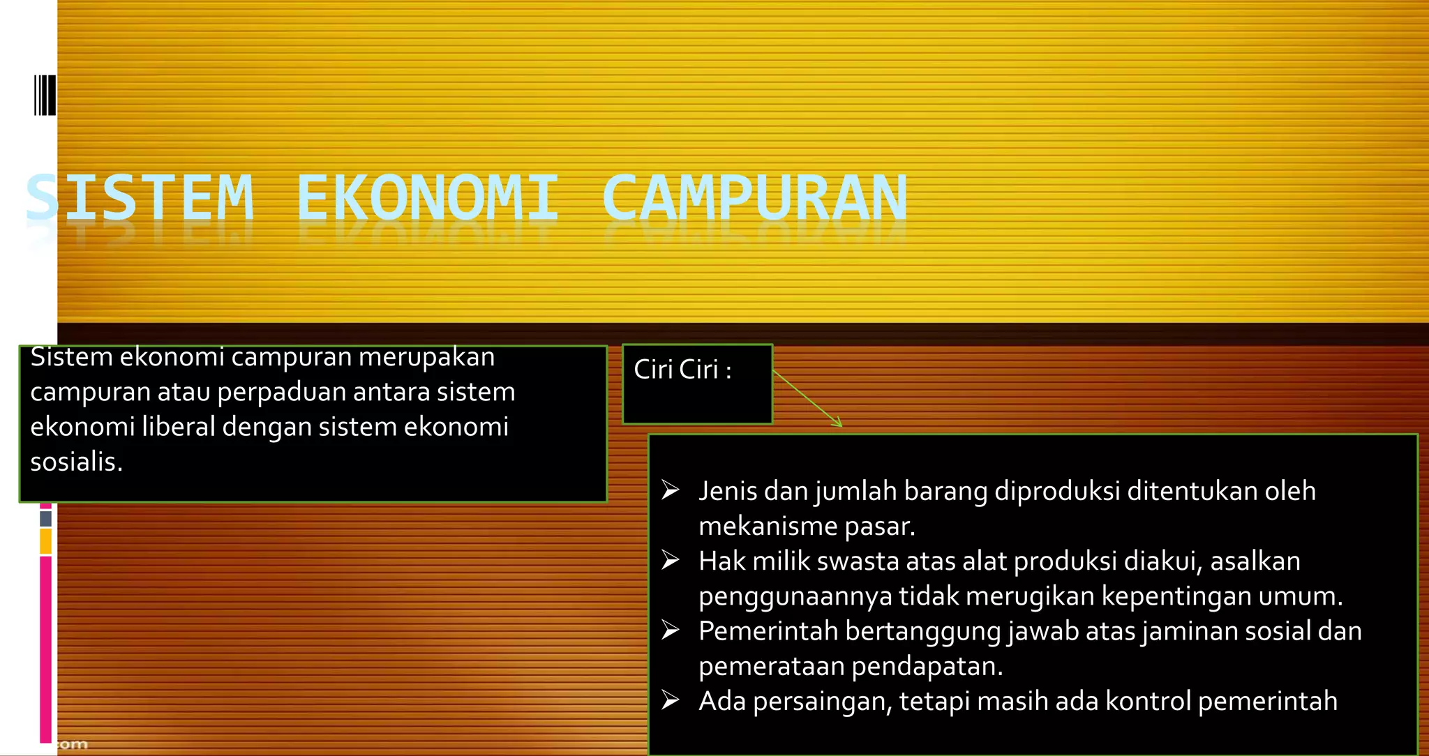 Sistem ekonomi indonesia | PPTX