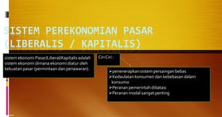 Sistem ekonomi indonesia | PPTX