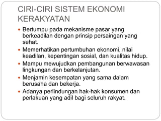 Sistem ekonomi indonesia | PPT