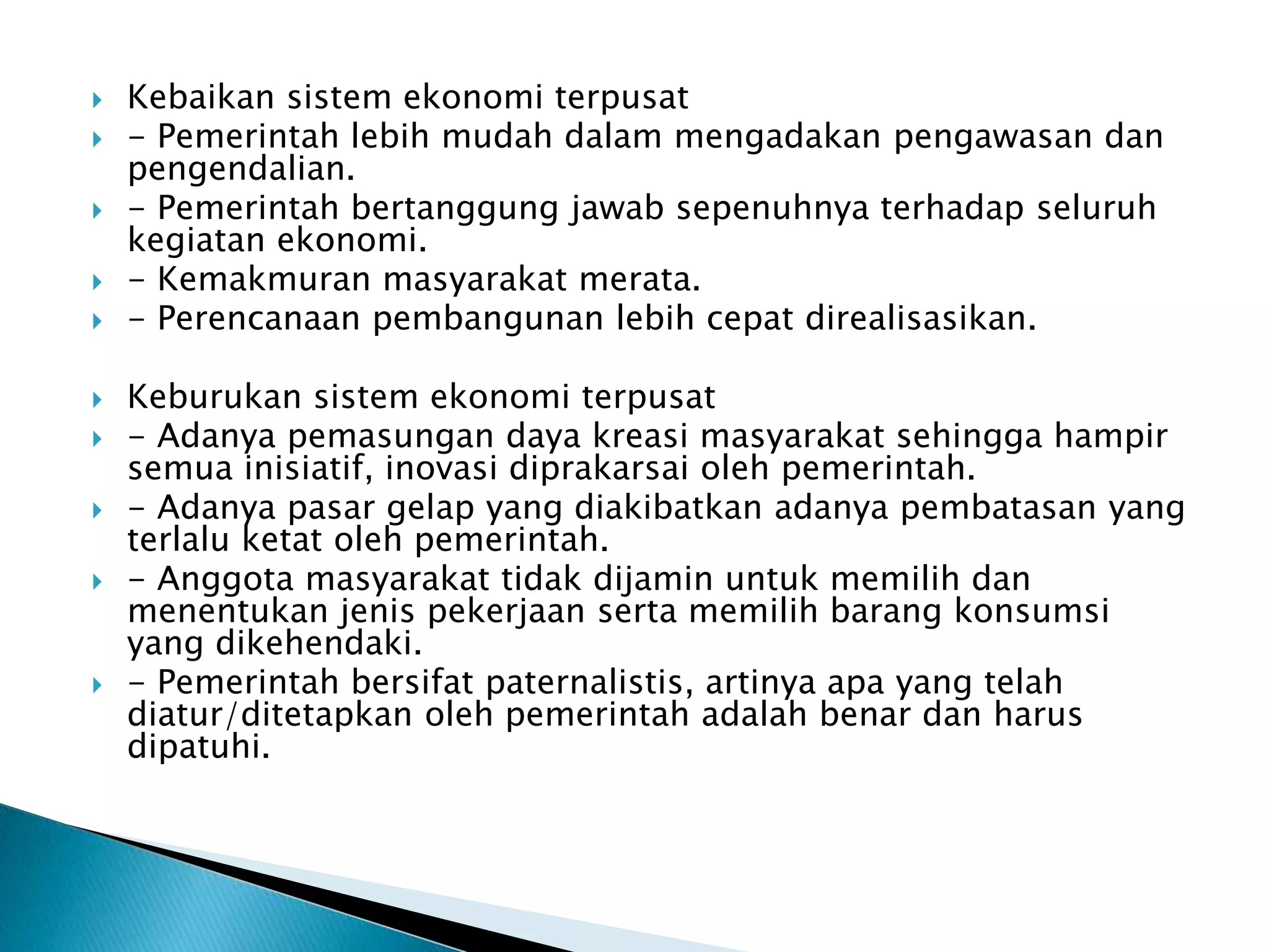 Sistem ekonomi indonesia | PPT