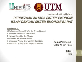 Institusi-Institusi Islam-Perbezaan Antara Sistem Ekonomi Islam Dengan ...