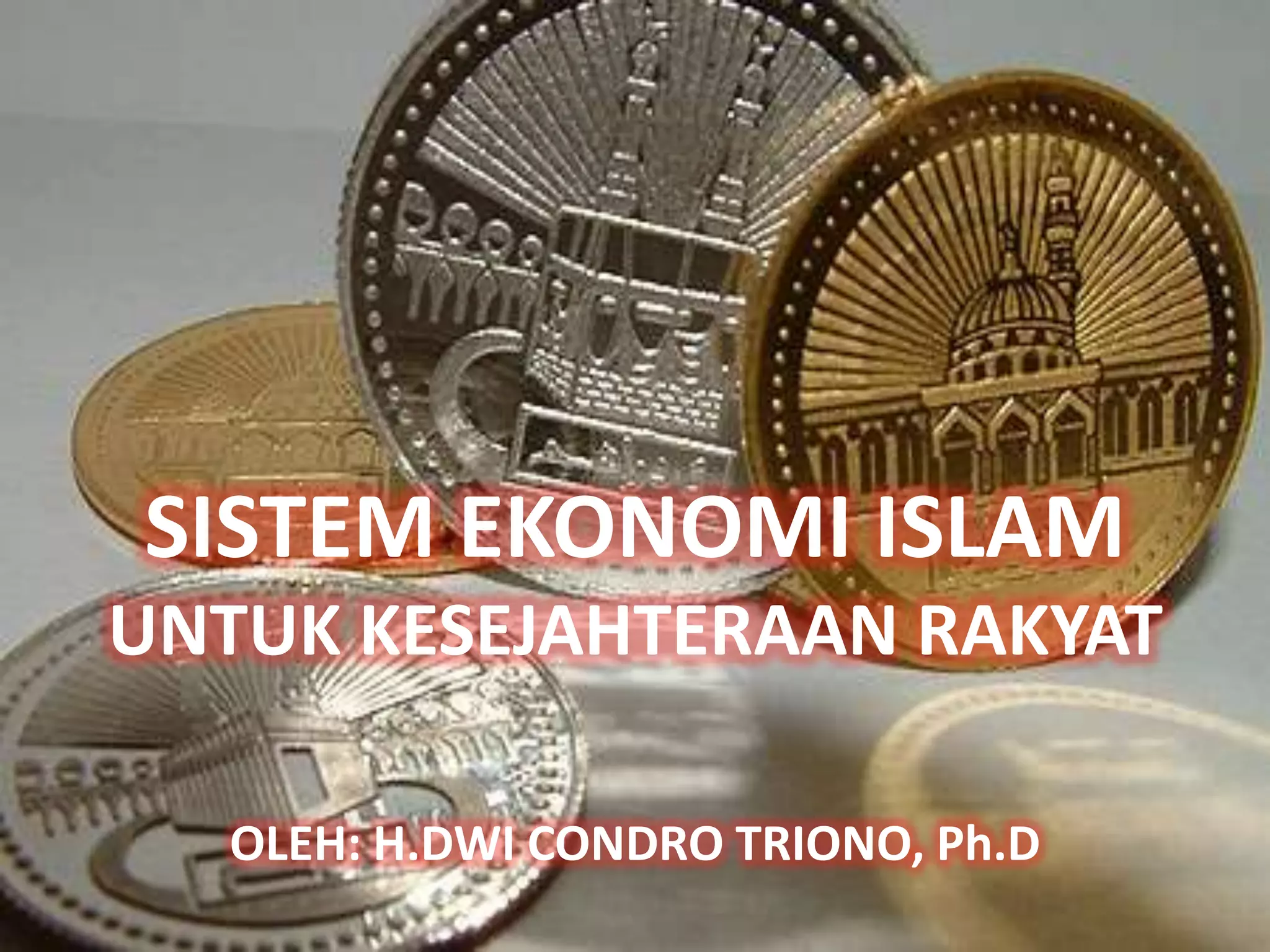 Sistem ekonomi islam untuk kesejahteraan (jepang) | PPTX