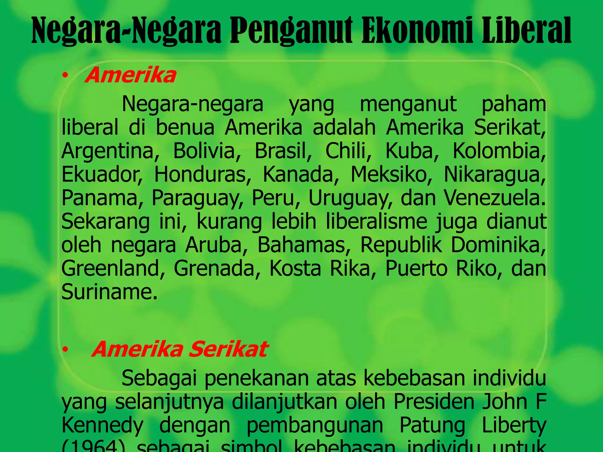 Sistem ekonomi liberal | PPTX