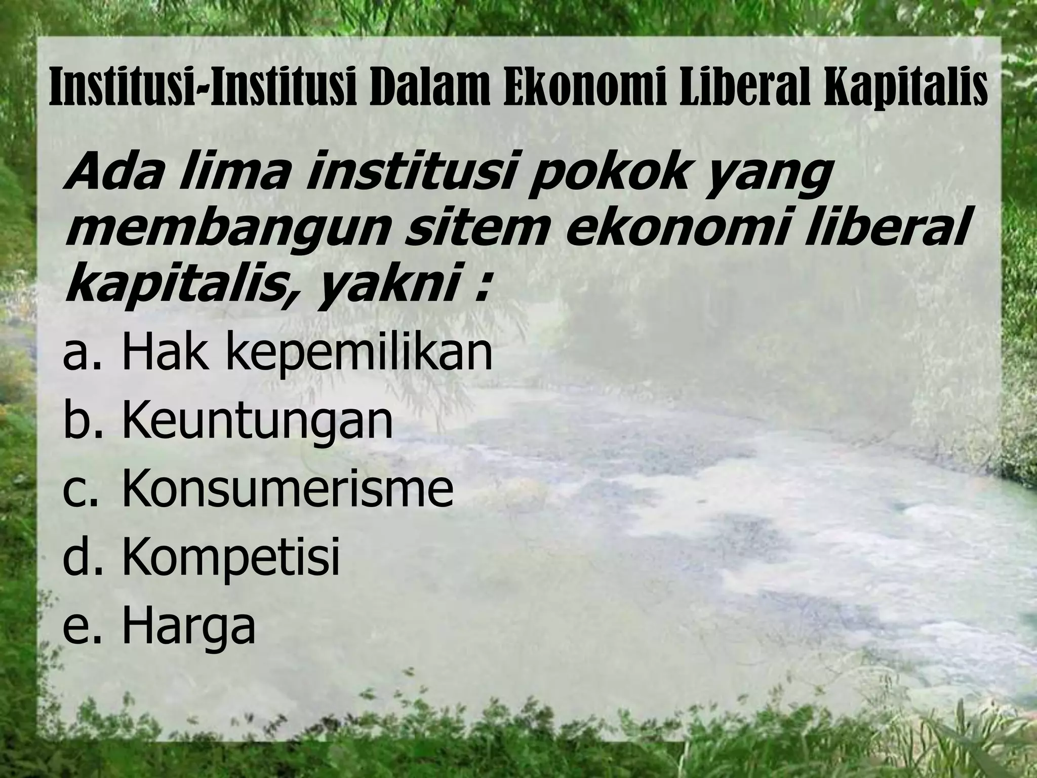 Sistem ekonomi liberal | PPTX
