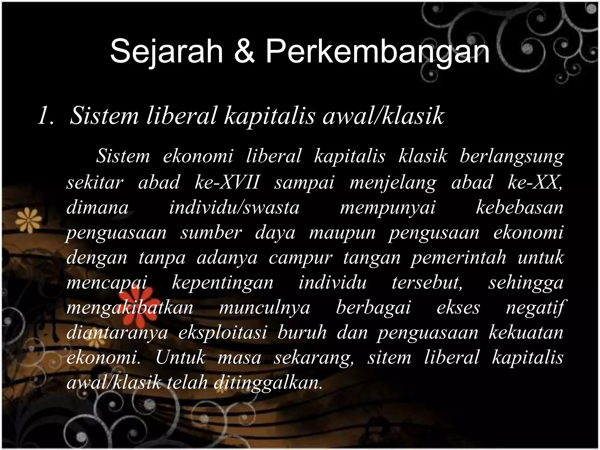 Sistem ekonomi liberal | PPTX