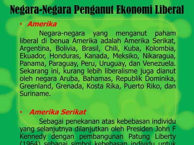 Sistem ekonomi liberal | PPTX