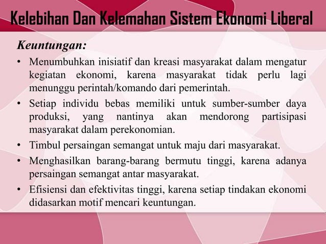 Sistem ekonomi liberal | PPTX