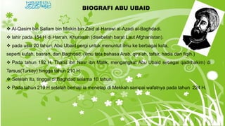 Sistem ekonomi menurut Abu Ubaid | PPT