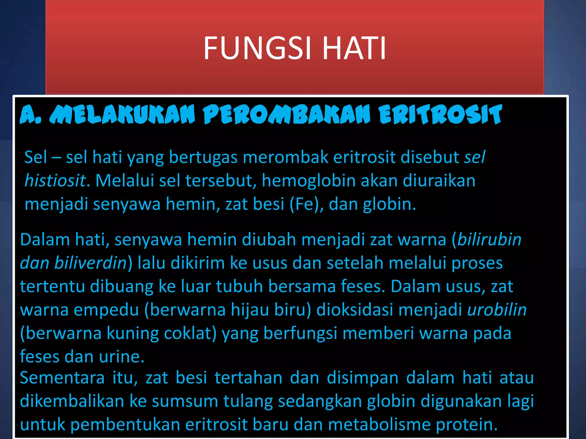 Sistem ekskresi pada HATI | PPTX