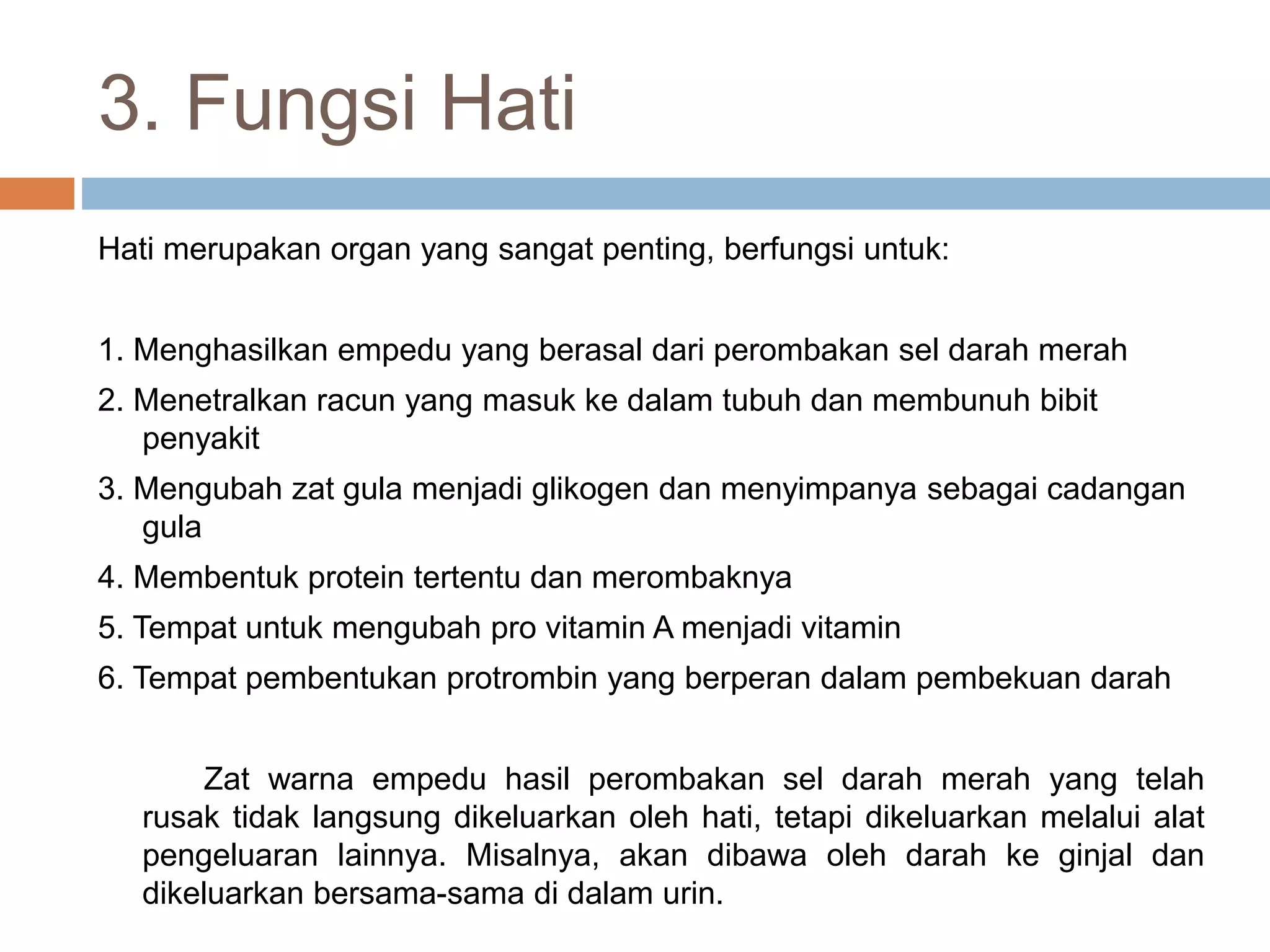 Sistem ekskresi hati | PPTX