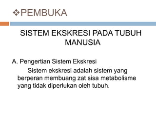 Sistem ekskresi hati | PPTX