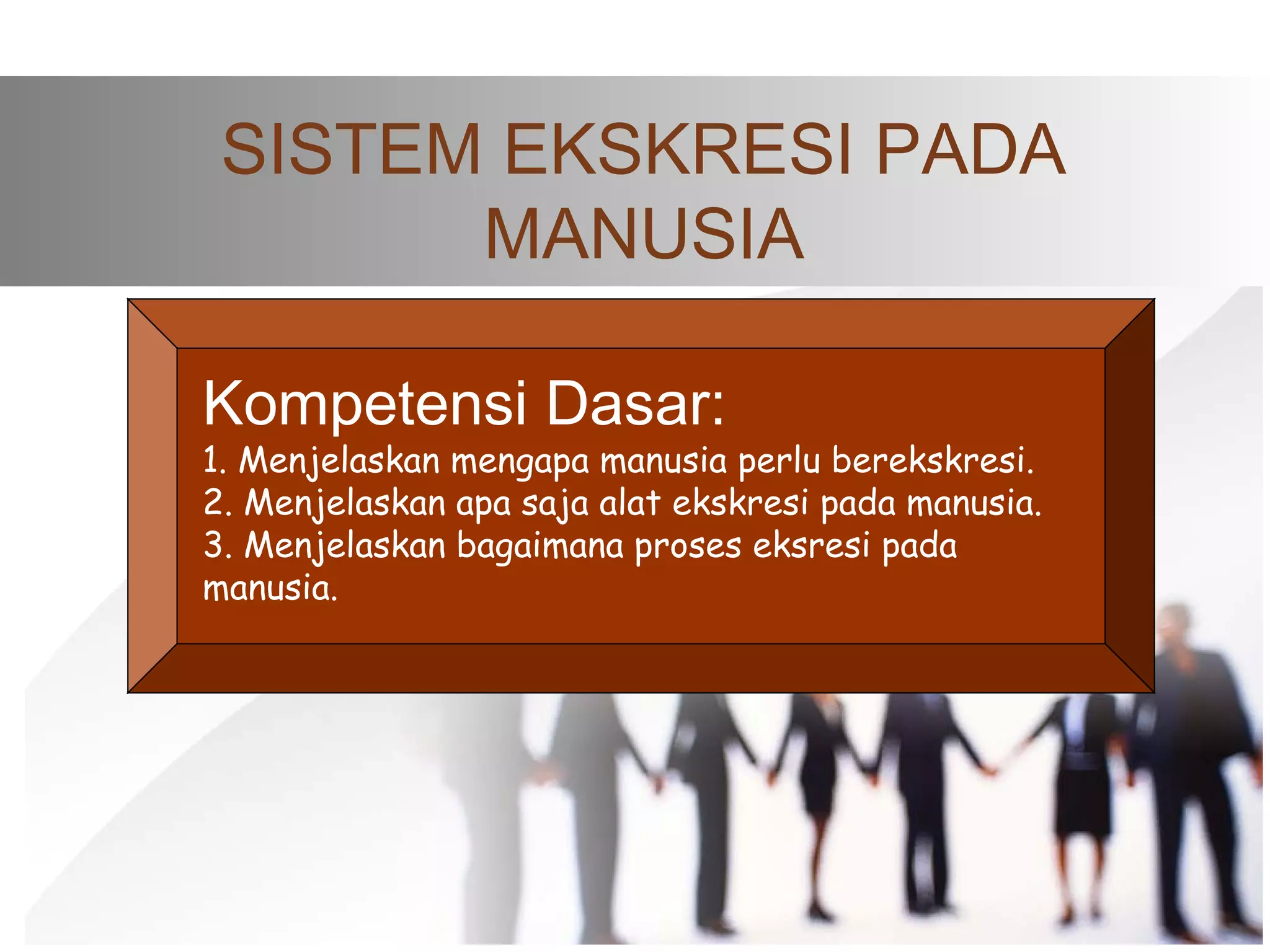 Sistem ekskresi pada manusia | PPT