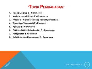 Sistem Electronic Commerce | PPTX