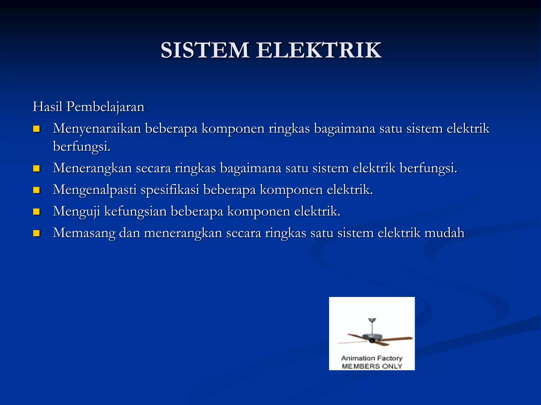 Sistem elektrik | PPTX