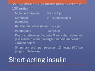 SISTEM ENDOKRINA - Terapi Insulin | PPT