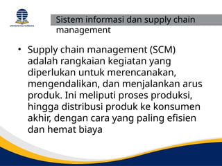 Sistem Enterprise Supply Chain Management dan Customer Relationship ...