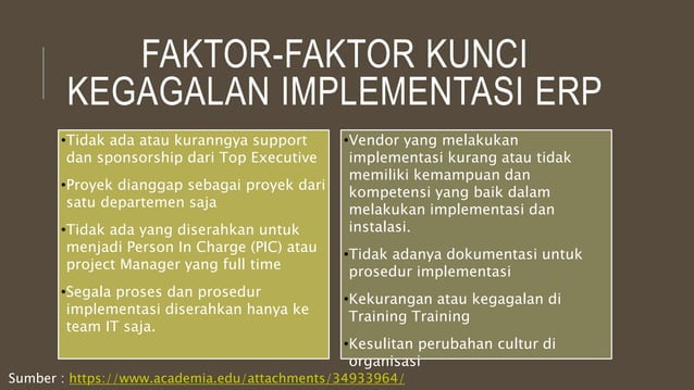 ERP proprietary dan open source | PPTX