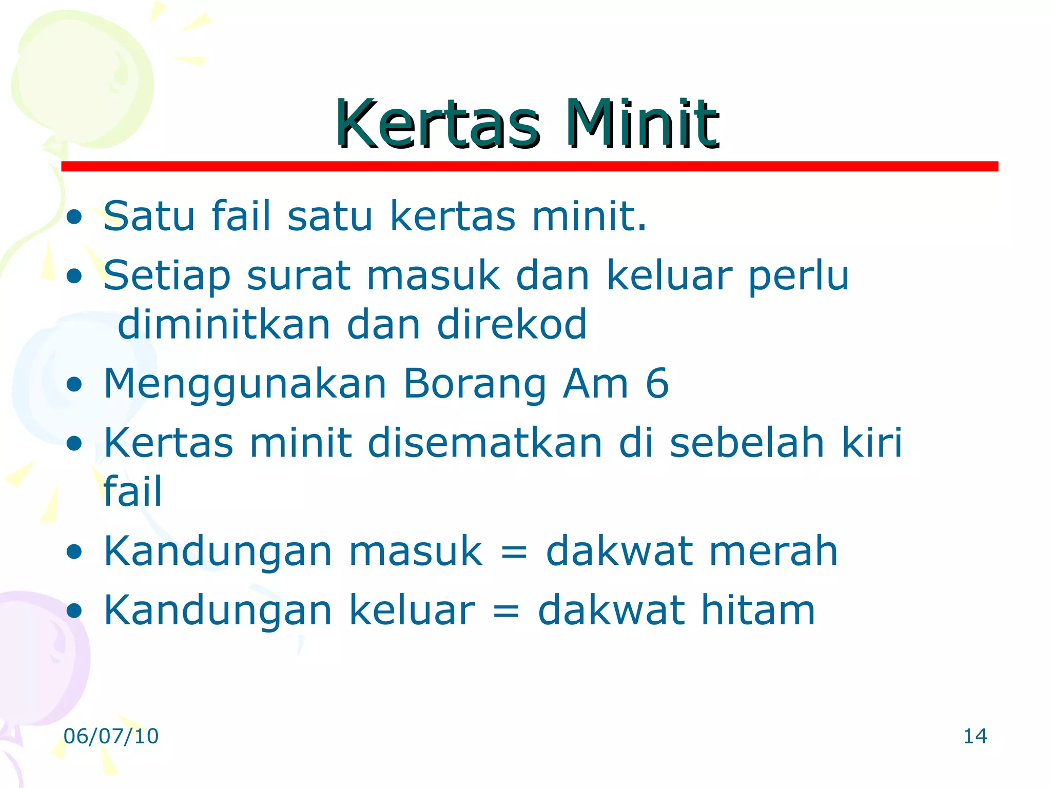 Sistem fail dan surat menyurat ipik | PPT