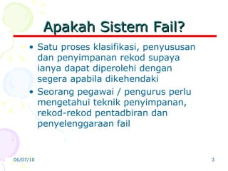 Sistem fail dan surat menyurat ipik | PPT